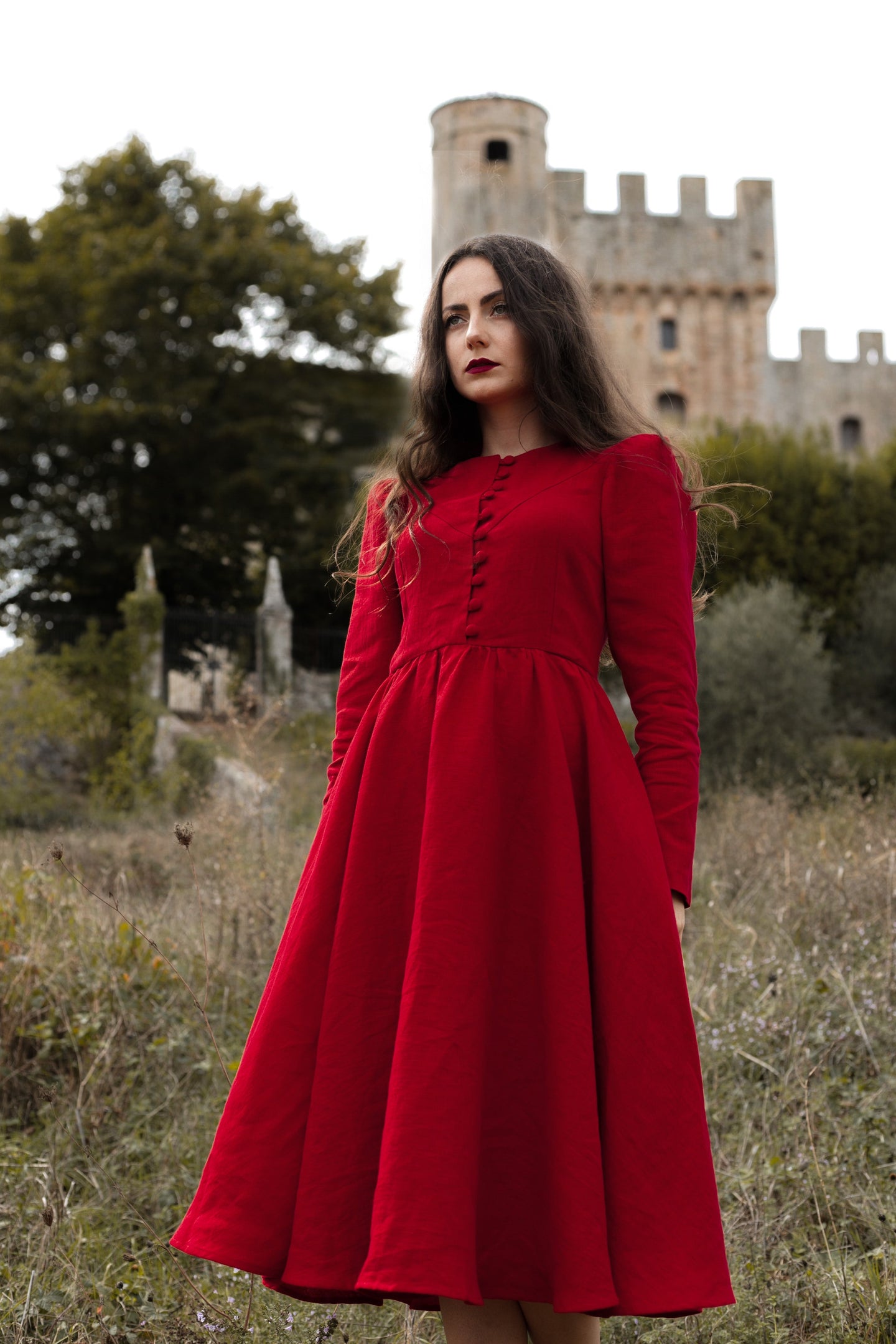 Beatrice Dress - red – BEDRA VINTAGE